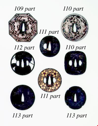 AN IRON tsuba INSCRIBED SEKIJOKEN MOTOZANE, AN IRON tsuba BY TOJOKEN ...