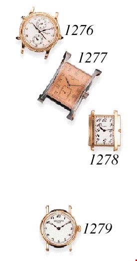 PATEK PHILIPPE. A FINE LIMITED EDITION 18K WHITE GOLD RECTANGULAR ...