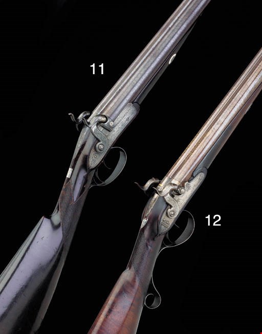 A Fine 12-Bore D.B. Percussion Sporting Gun , BY JOHN MANTON AND SON ...