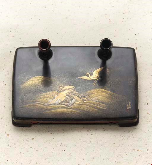 A NAMIKI MAKI-E LACQUER DOUBLE DESK BASE, Japanese, late 1920s | Christie's