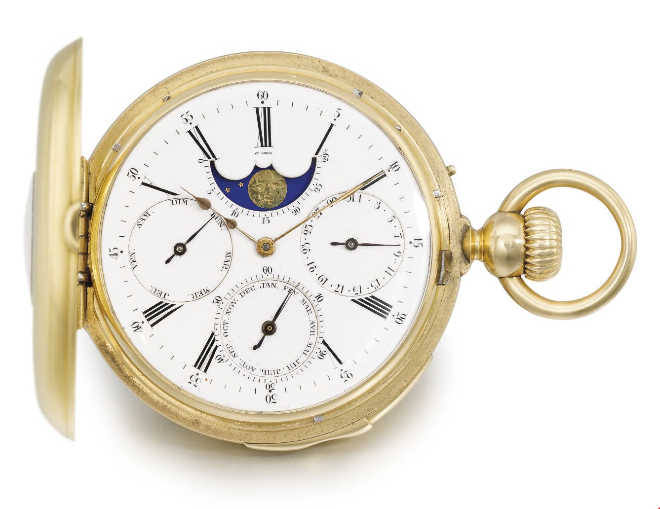Louis Audemars, made for Charles Oudin. A fine, rare and early 18K gold ...