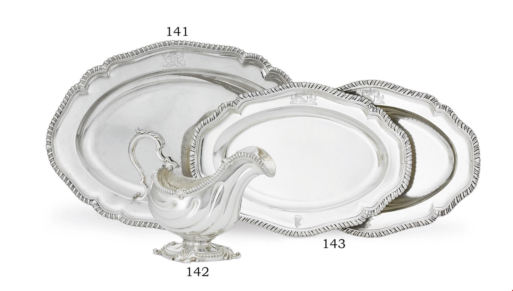 A GEORGE III SILVER MEAT DISH , MARK OF JOHN EDWARDS, LONDON, 1805 ...
