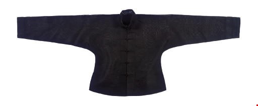 A BLACK SILK GAUZE MAN'S RIDING JACKET, MAGUA , LATE 19TH CENTURY ...