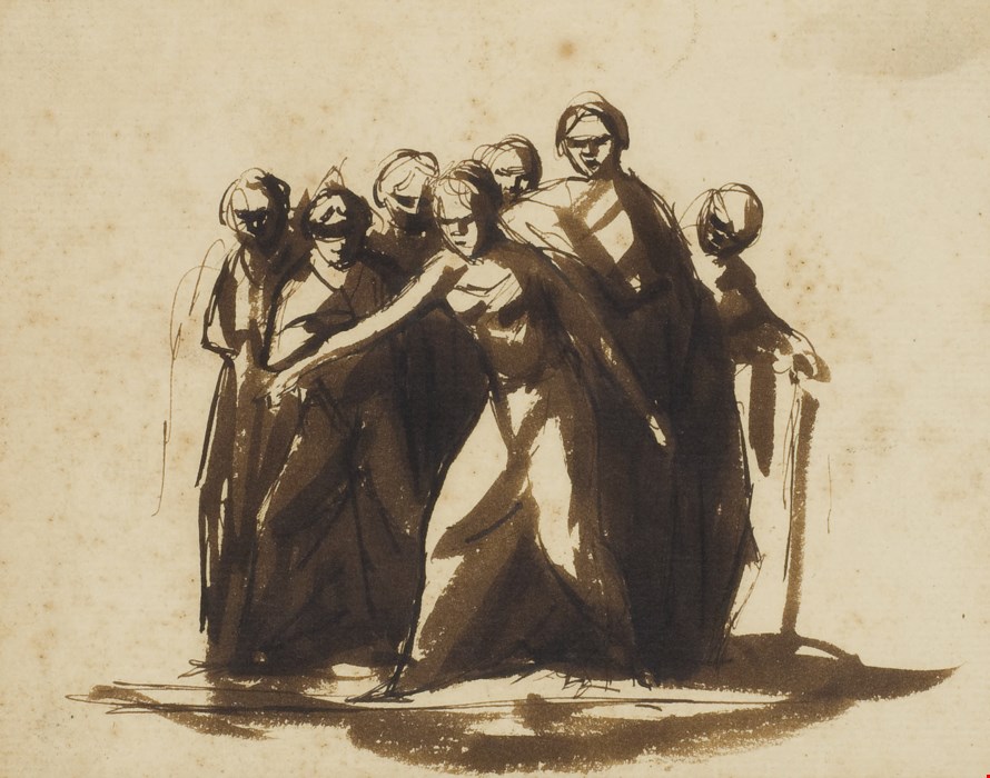 ATTRIBUE A GEORGE ROMNEY (DALTON-LE-FURNESS 1734-1802 KENDAL) , Groupe ...