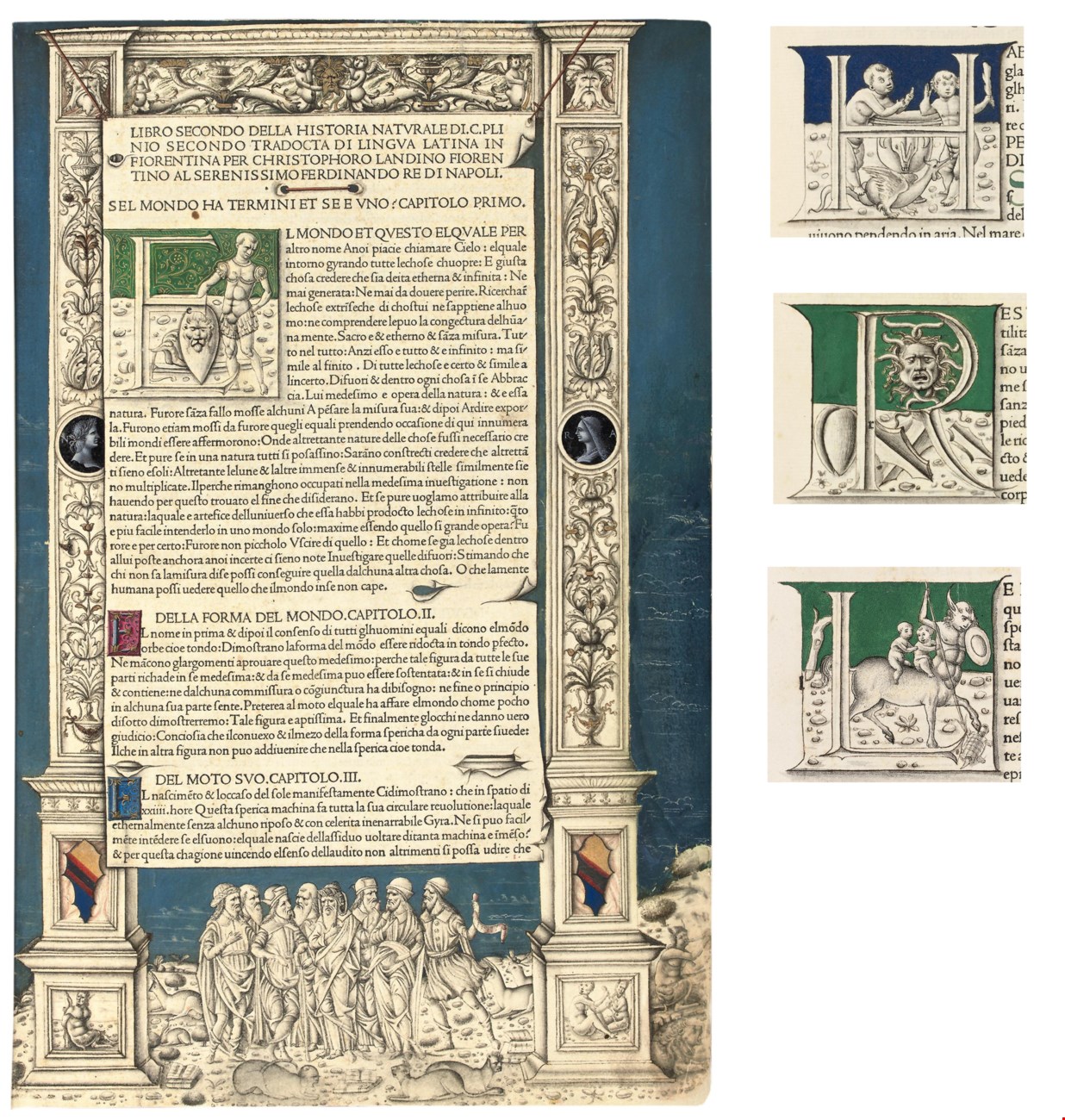 PLINIUS SECUNDUS, Gaius (23-79). Historia naturalis, in Italian ...