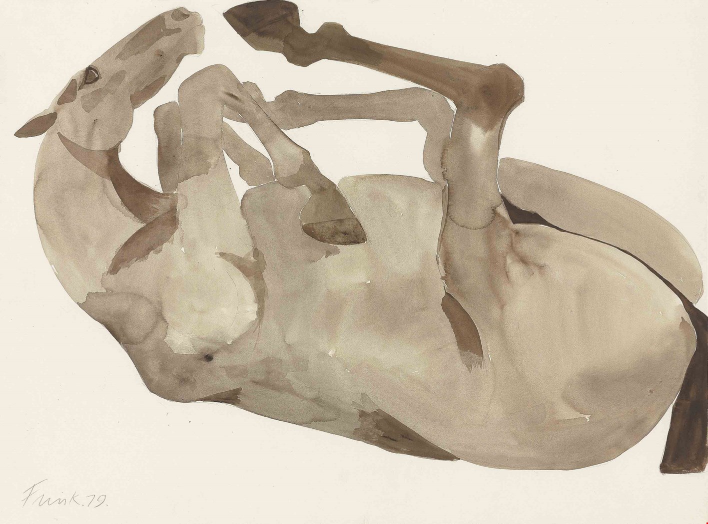 Dame Elisabeth Frink, R.A. (1930-1993) , Rolling over horse | Christie's