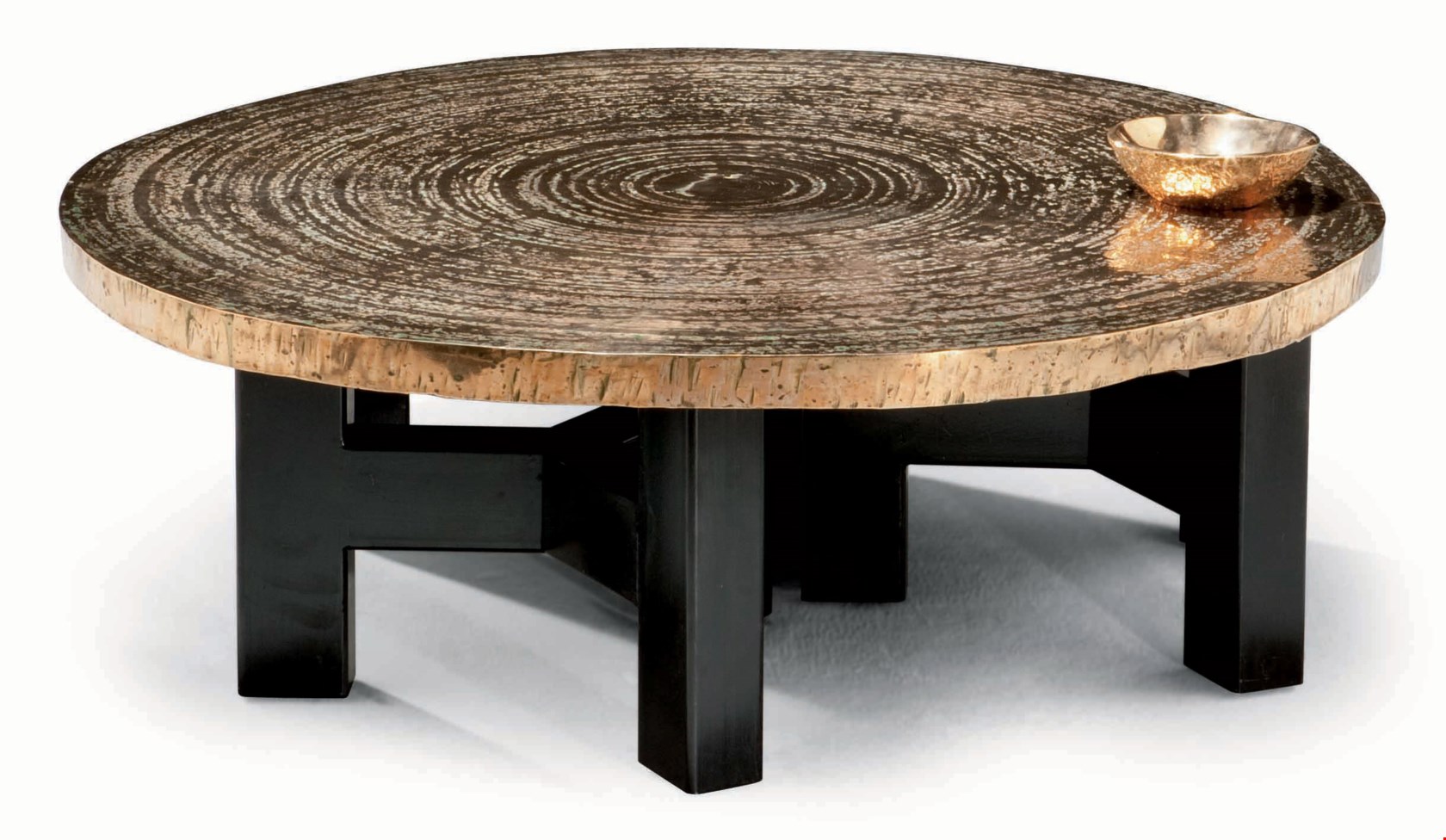 ADO CHALE (NE EN 1928) , TABLE BASSE 'GOUTTE D'EAU', FIN DES ANNEES 70 ...