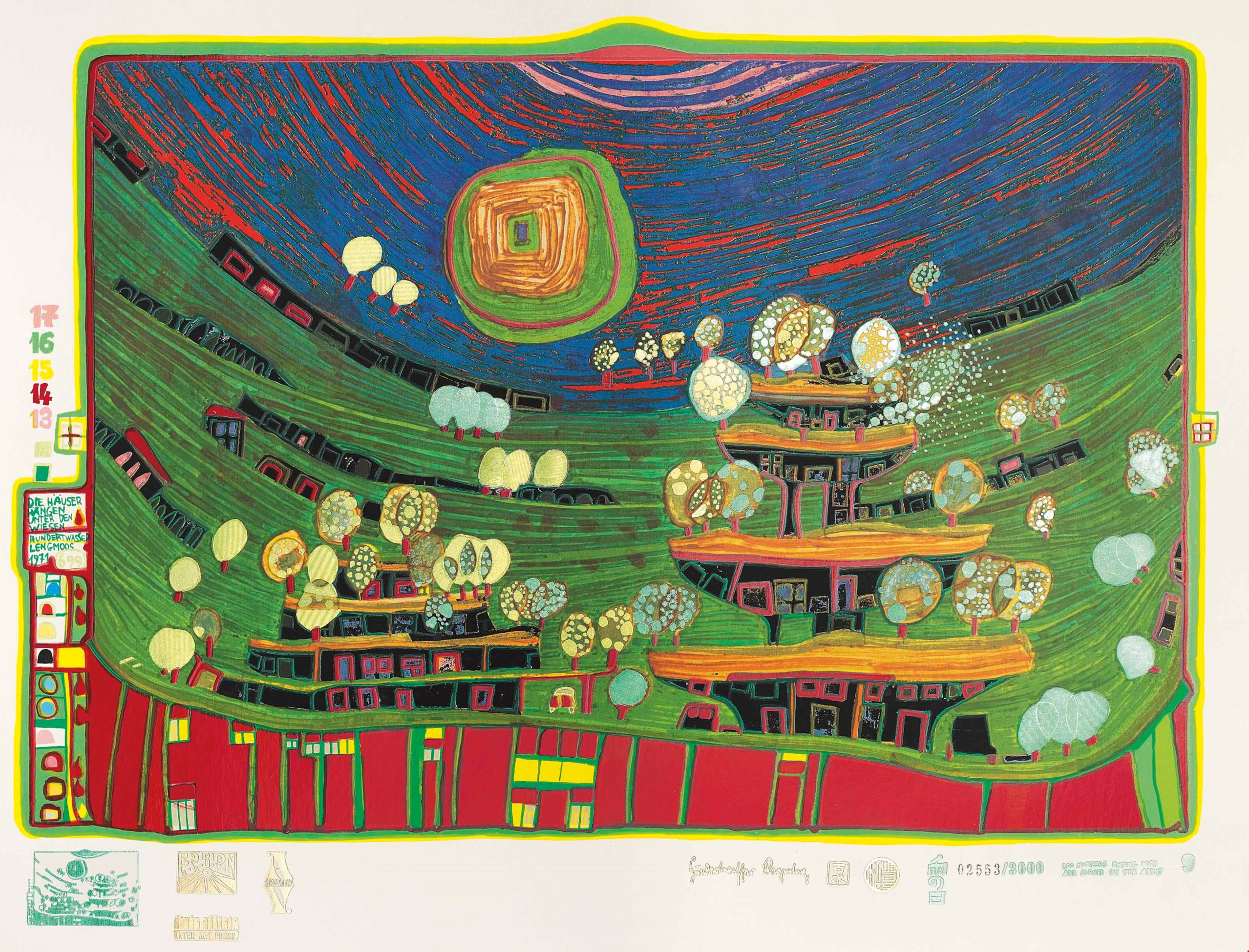 Friedensreich Stowasser Hundertwasser (1928-2000) , Look at it on a ...