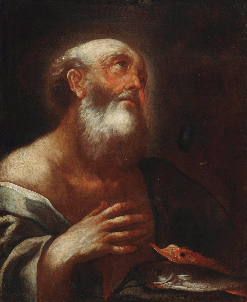 Follower of Jusepe de Ribera, lo Spagnoletto , Saint Andrew | Christie's