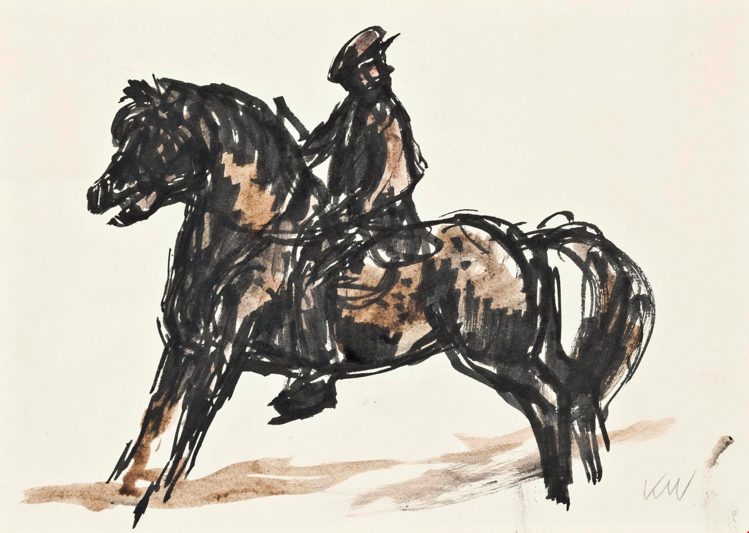 Sir Kyffin Williams, R.A. (1918-2006) , Farmer on a Cob | Christie's