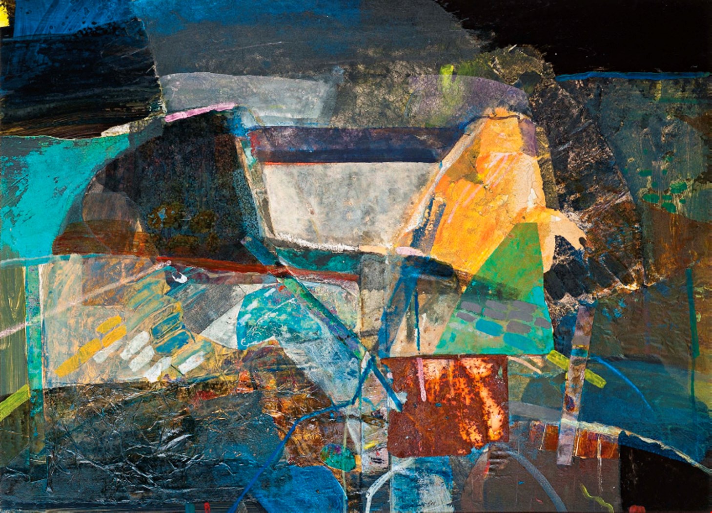 Barbara Rae, R.S.W., R.S.A., R.A. (b. 1943) , Stacked Peat | Christie's