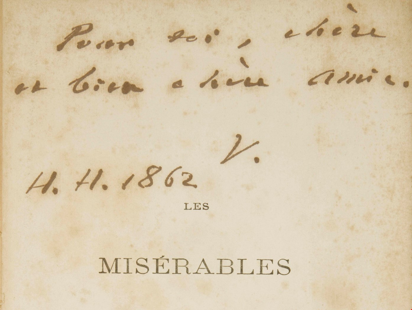 VICTOR HUGO. Les Misérables. Bruxelles: A. Lacroix, Verboeckhoven & Cie ...