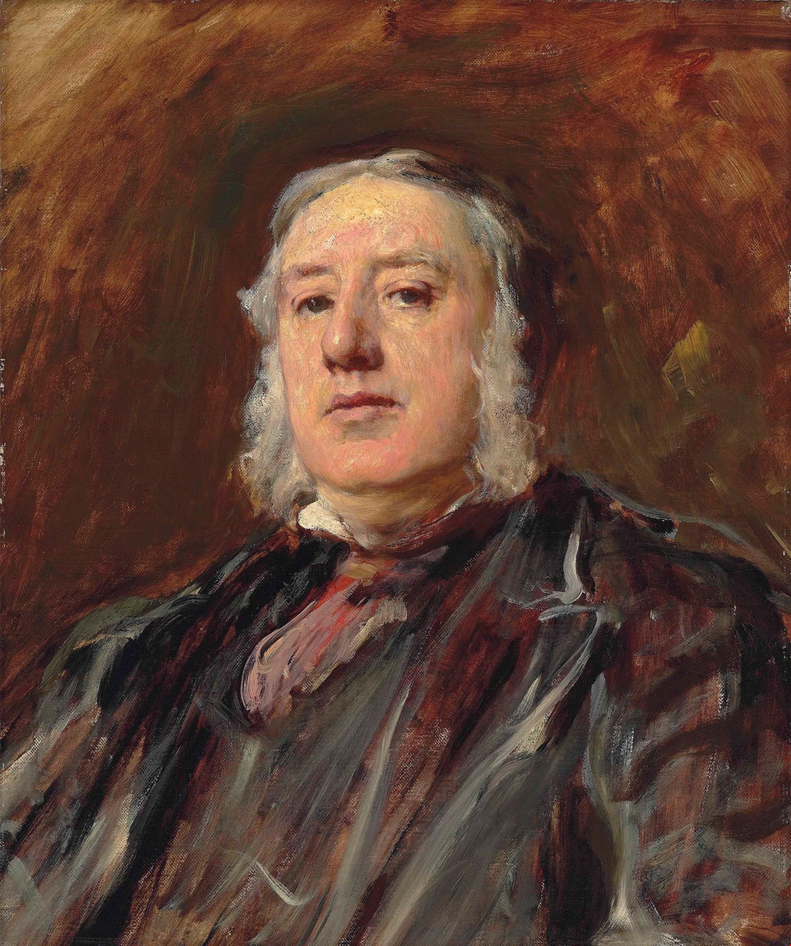 Frank Holl, R.A. (1845-1888), Portrait of Sir William Agnew, 1st Bt ...