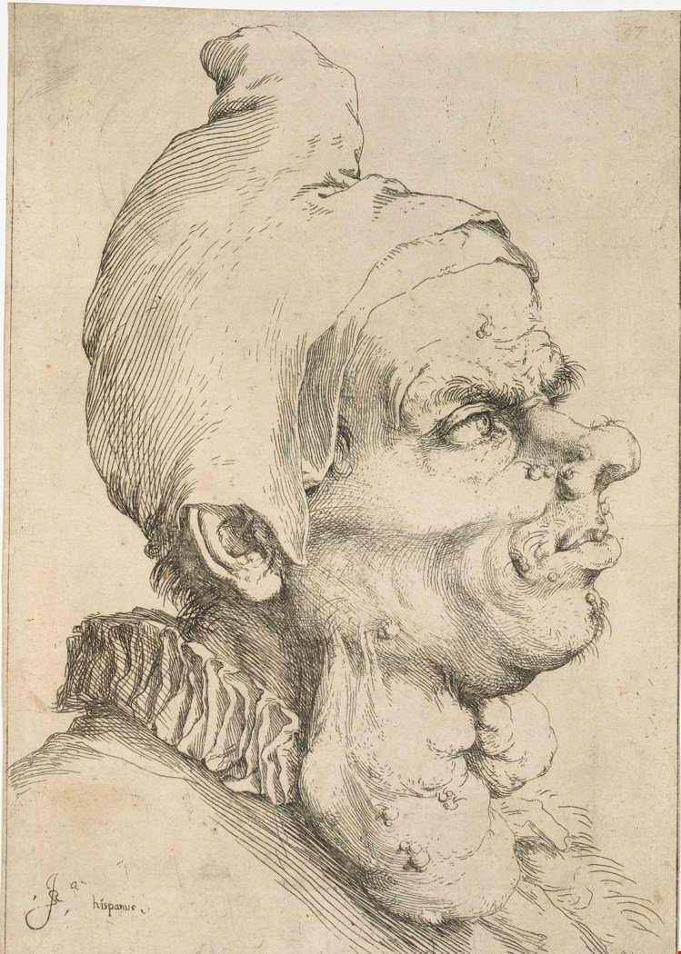 Jusepe Ribera (1591-1652), Head of Man in a Pointed Cap (Bartsch 9-I ...