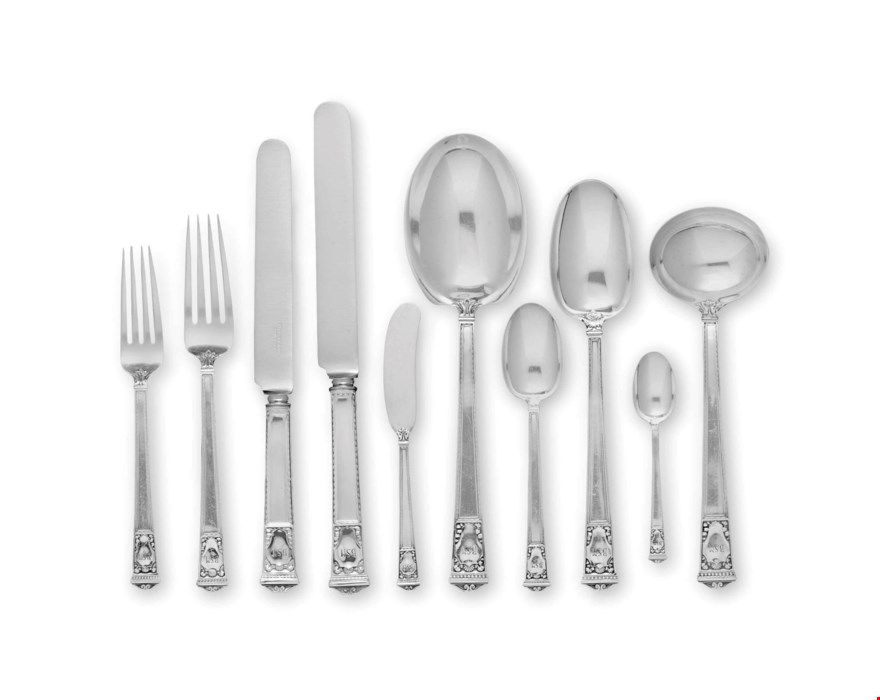 A SILVER FLATWARE SERVICE , MARK OF TIFFANY & CO., NEW YORK, 20TH ...
