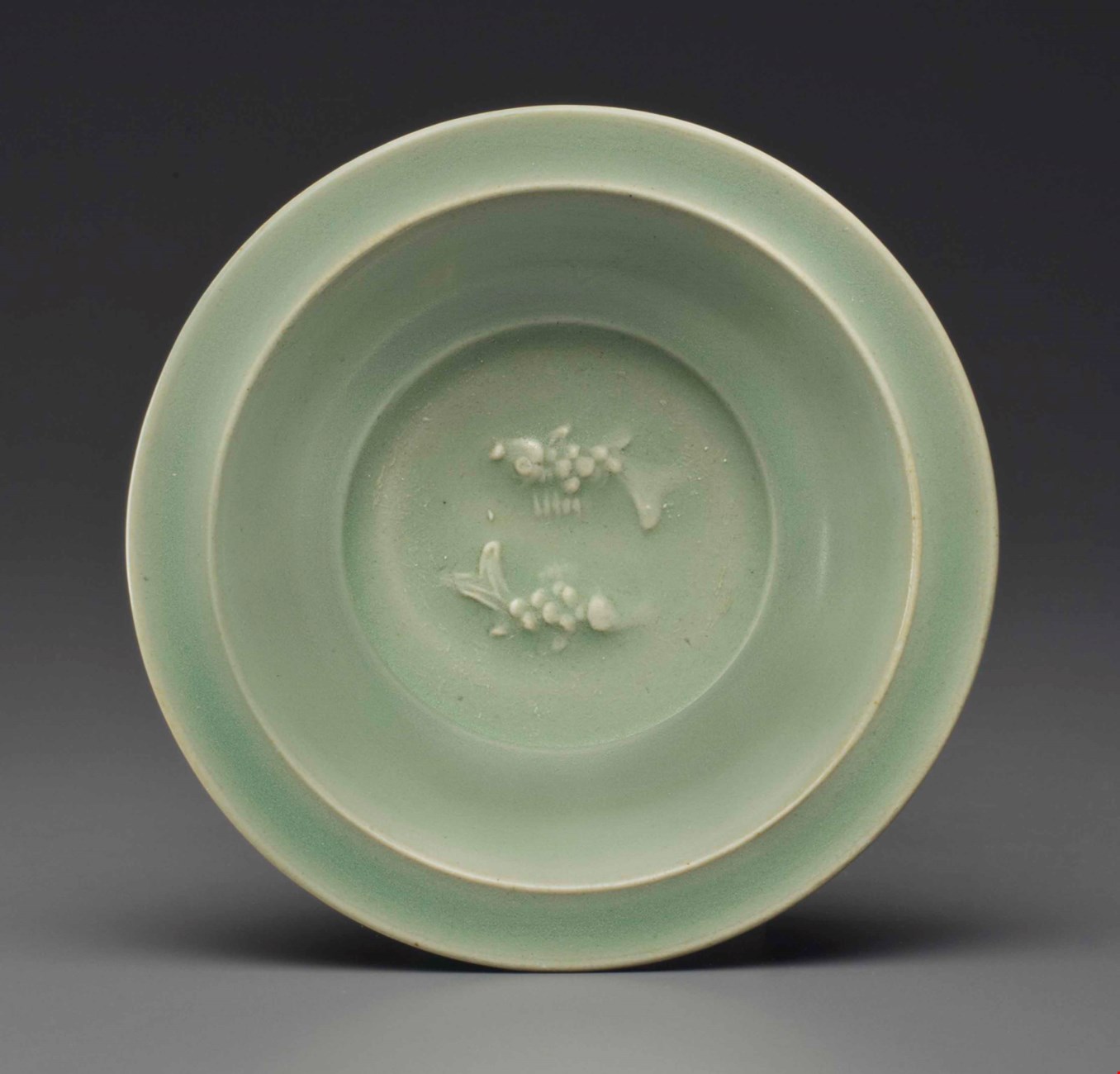 A SMALL LONGQUAN CELADON 'TWIN FISH' DISH , LATE SOUTHERN SONG/YUAN ...