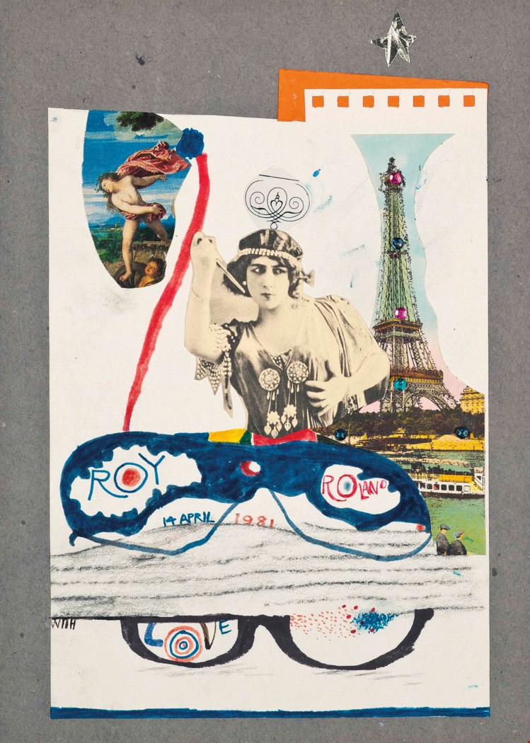 Sir Roland Penrose (1900-1984), Birthday Collage (for Roy Edwards ...