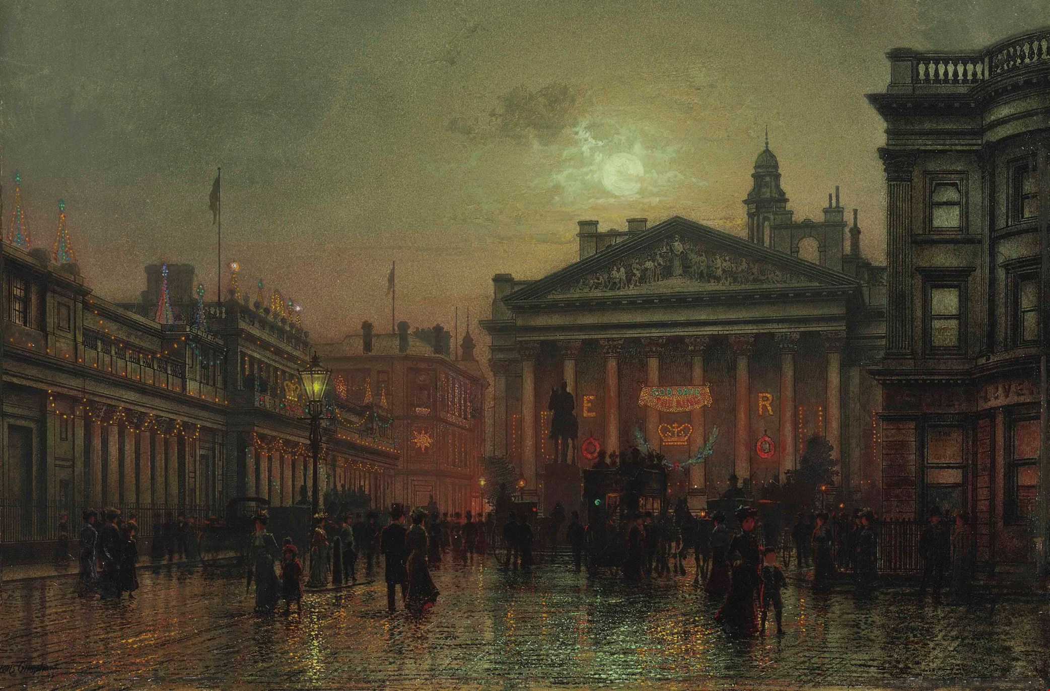 Louis Hubbard Grimshaw (British, 1870-1943) , The Royal Exchange ...