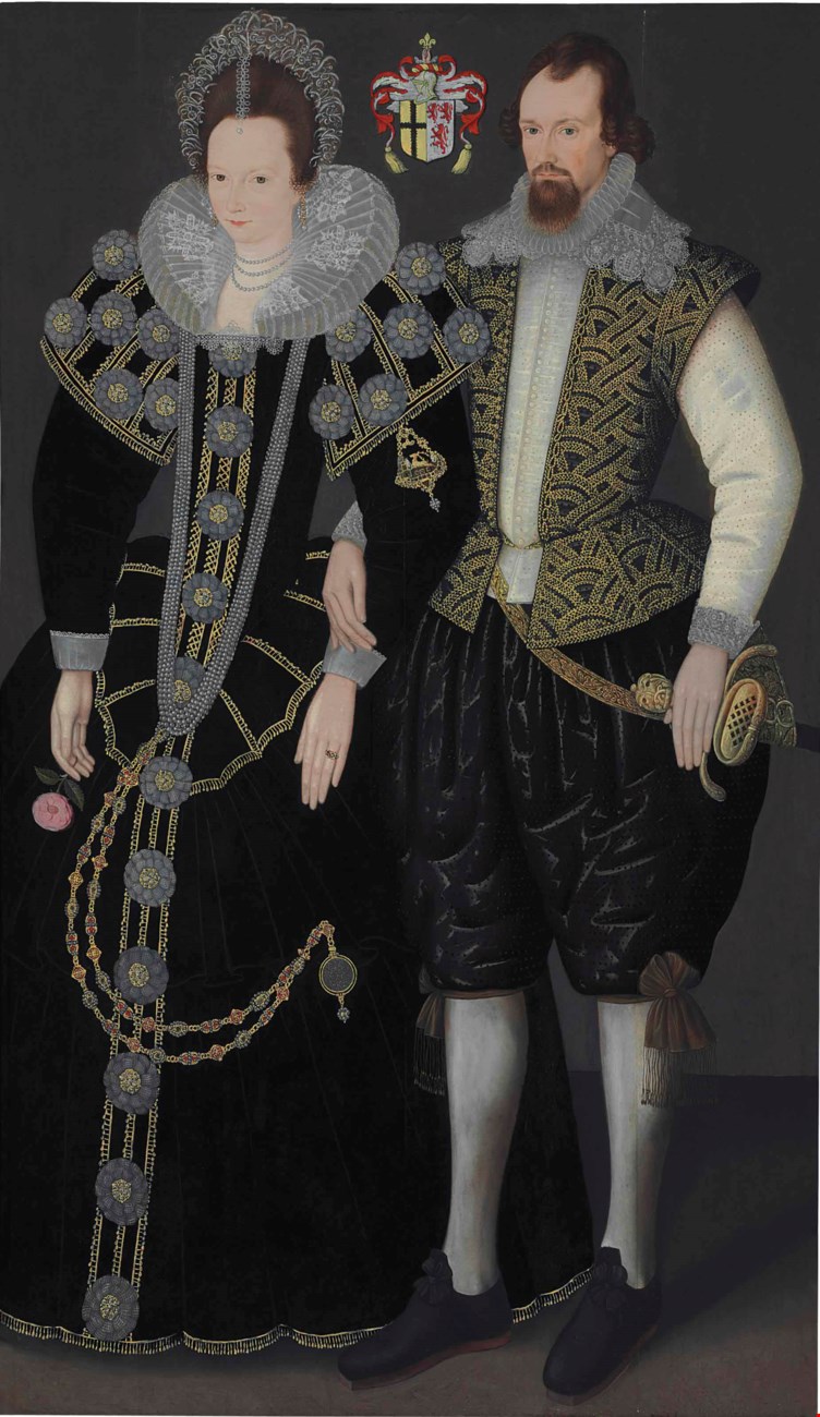 English School, c. 1603-1604 , Double portrait of Sir Reginald (c.1564 ...