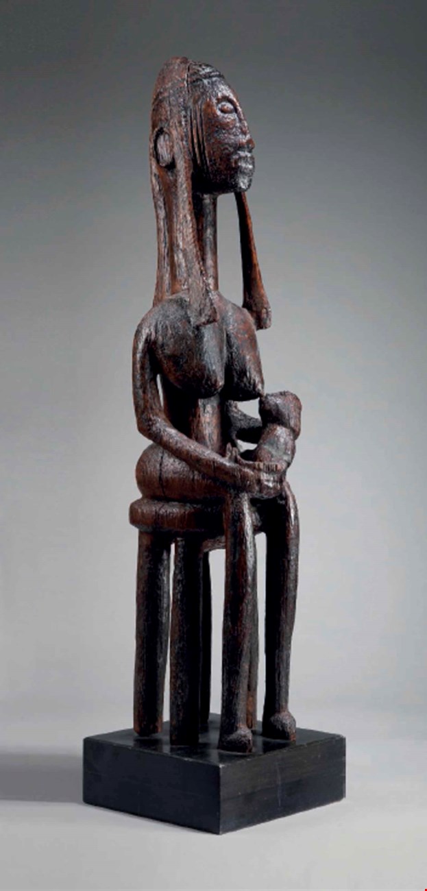 Figure de maternité Bamana, gwandusuBamana maternity figure, gwandusu ...