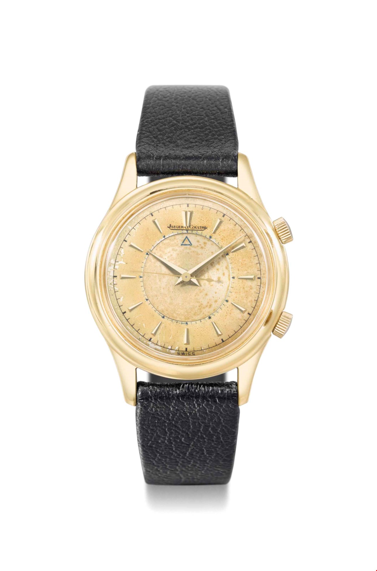 Jaeger-LeCoultre. A fine 18K gold wristwatch with sweep centre seconds ...