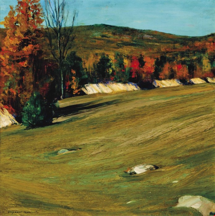 William Sergeant Kendall (American, 1869-1938), Autumn Landscape (two ...
