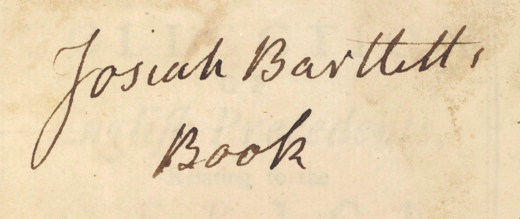 [BARTLETT, Josiah (1729-1795)]. HARVEY, James. A Collection of English ...