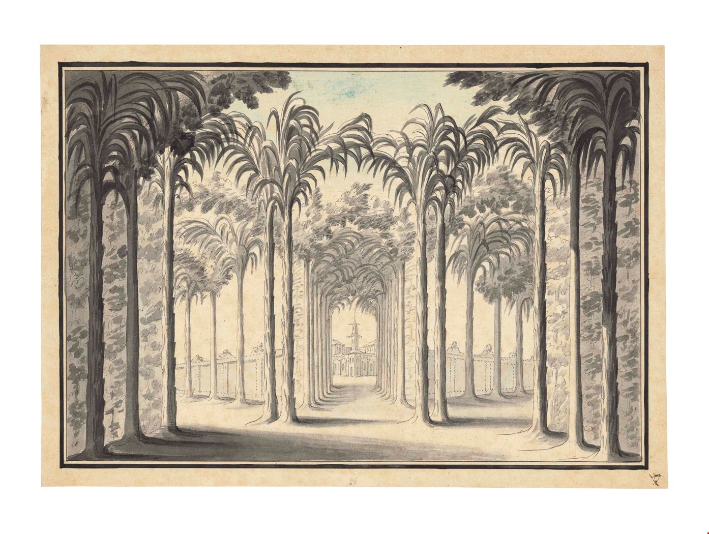 Fabrizio Galliari (Andorno 1709-1790 Treviglio), Design for a stage set ...