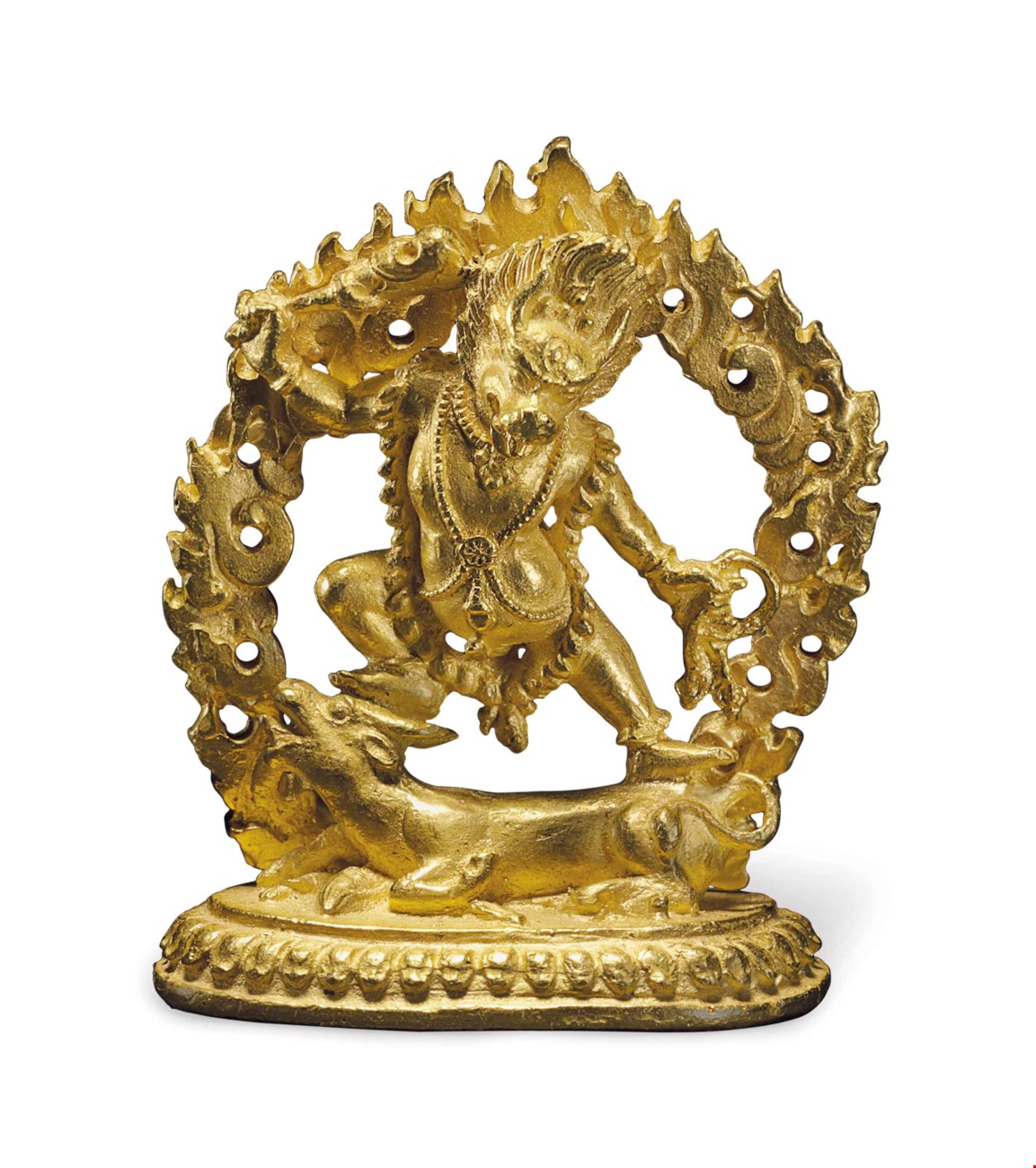 A small gold figure of Yamantaka, Tibet, 20th century | Christie's