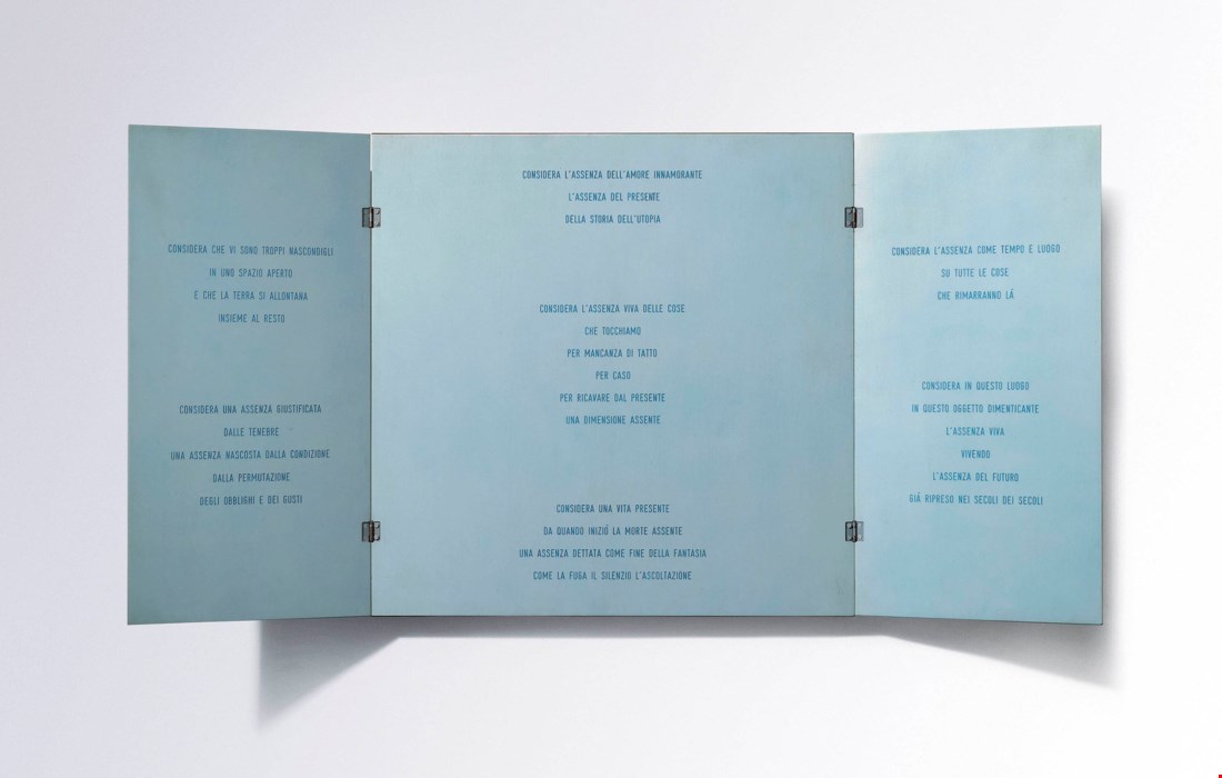 Vincenzo Agnetti (1926-1981), Considera - Trittico (Consider - Tryptic ...