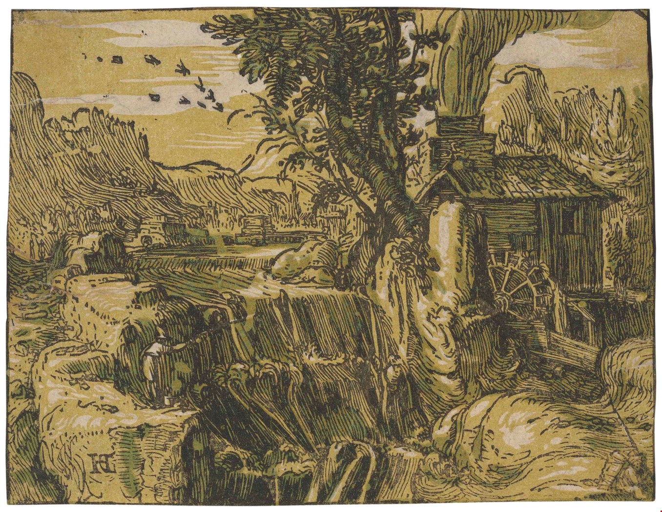 HENDRICK GOLTZIUS (1558-1617), Landscape with a Waterfall | Christie's