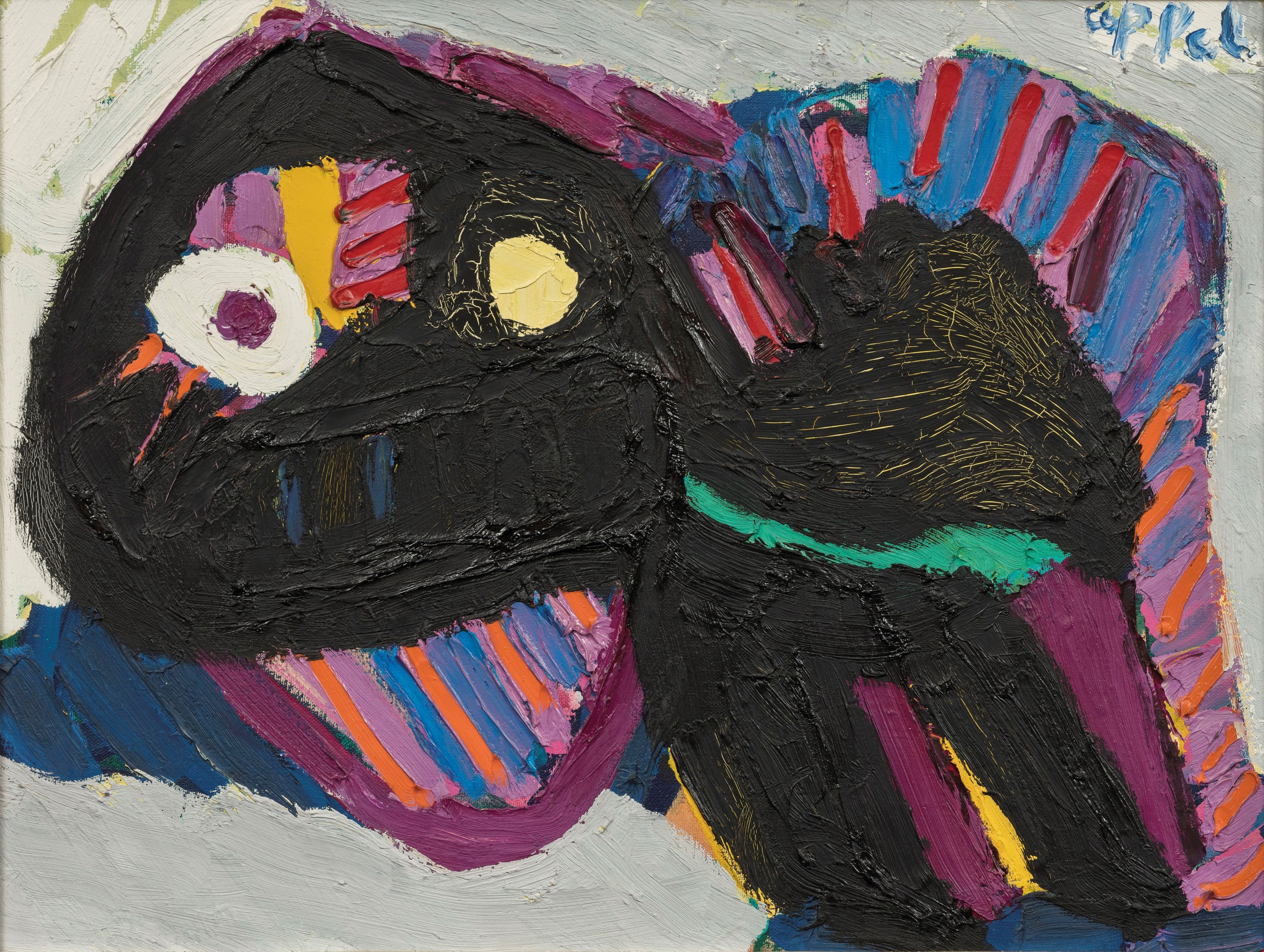 Karel Appel (1921-2006), Black Cat | Christie's