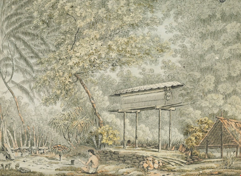 John Webber, R.A. (1751-1793), A Toopapao [tupapau] of a chief, with a ...