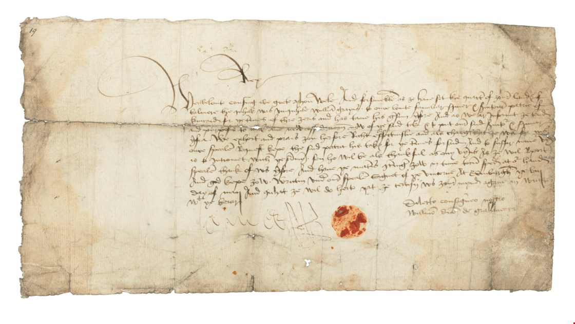 JAMES IV (1473-1513), King of Scots. Letter signed ('James R') to ...