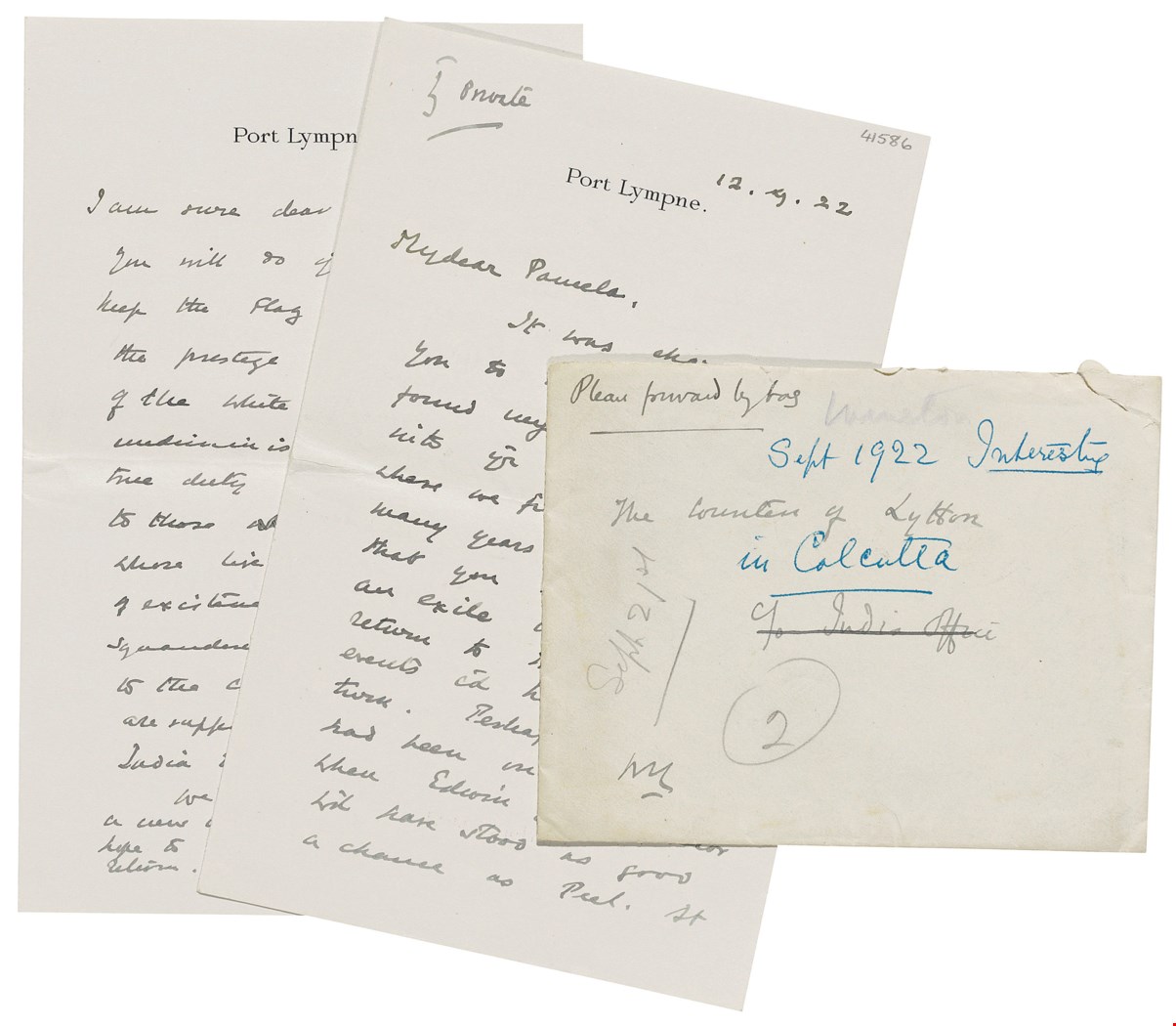 CHURCHILL, Sir Winston (1874-1965). Autograph letter signed ('W.') to ...
