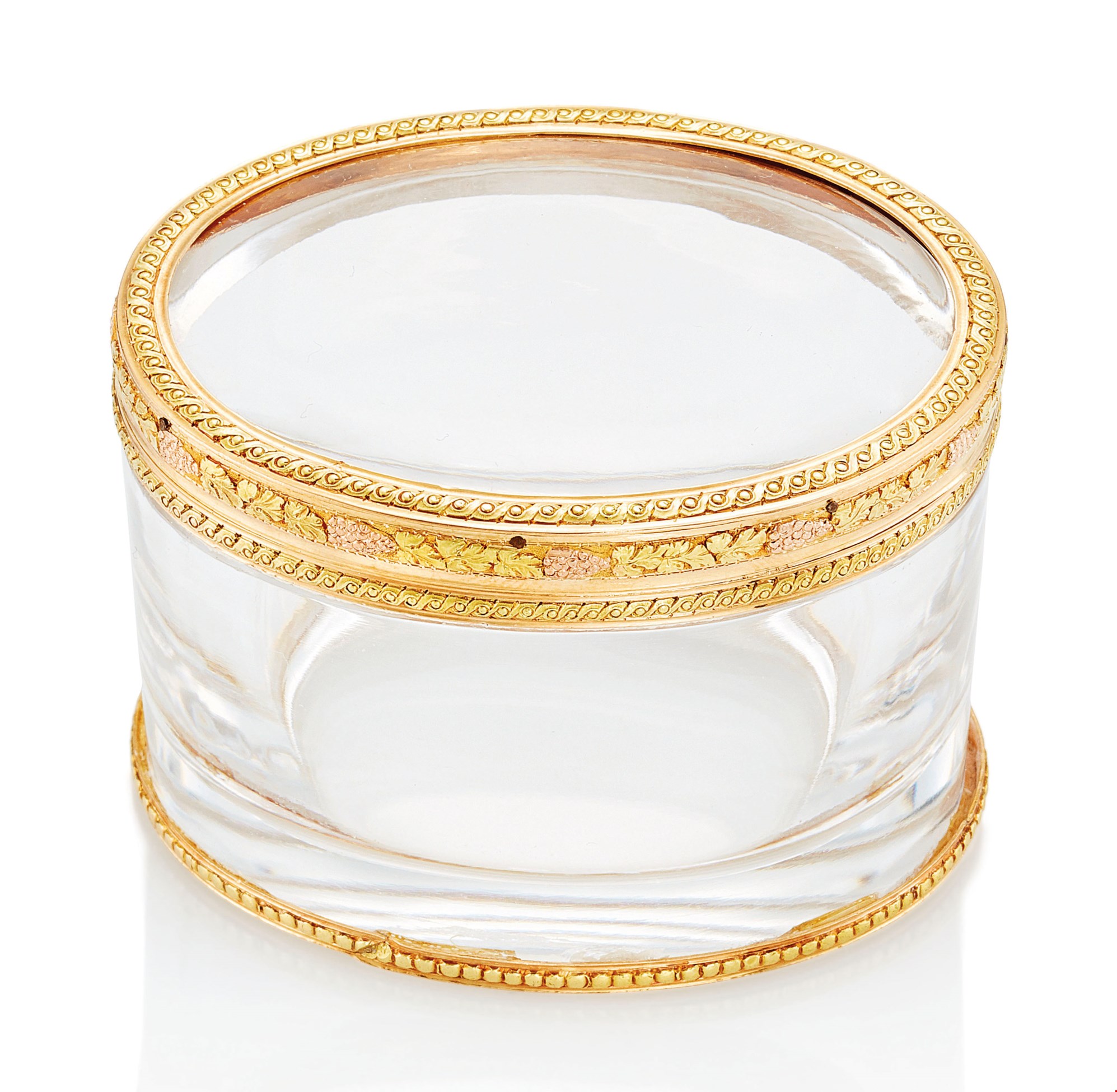 A LOUIS XVI VARI-COLOUR GOLD AND HARDSTONE SNUFF-BOX