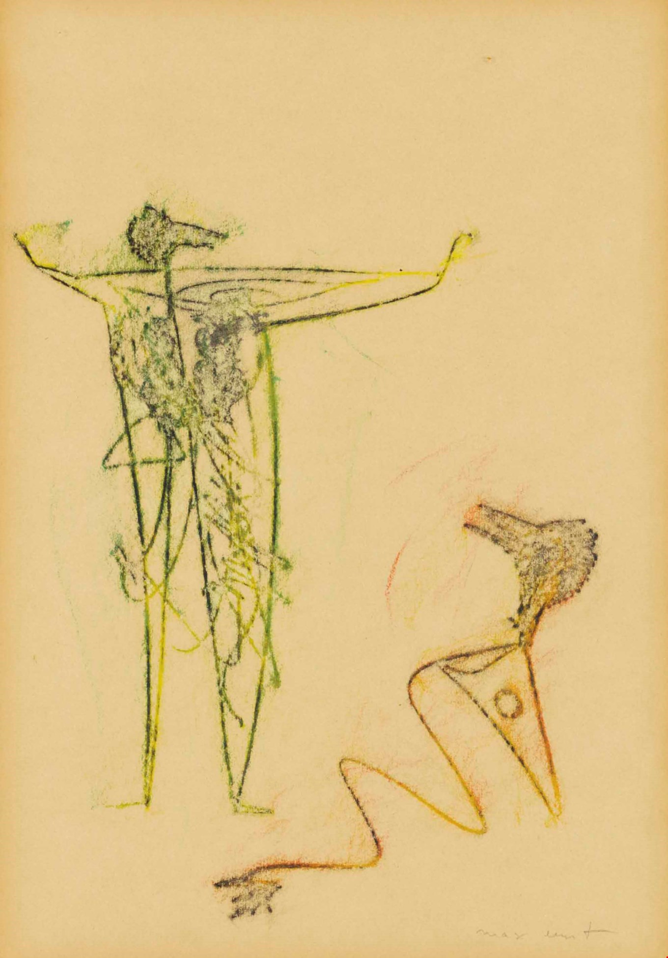 Max Ernst (1891-1976), Deux hommes oiseaux | Christie's