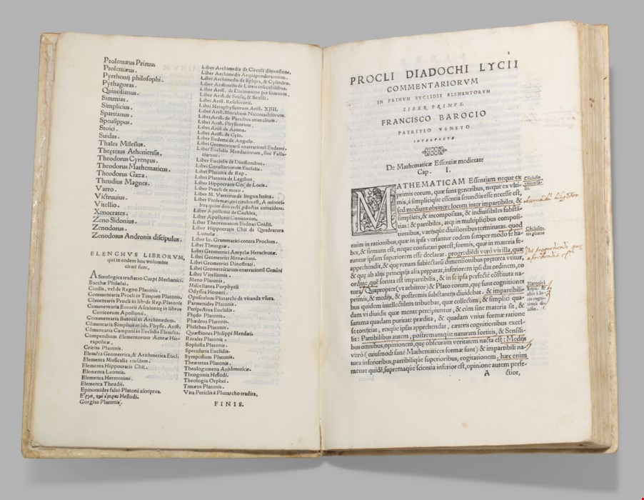 [EUCLID]. PROCLUS DIADOCHUS (412-485). In primum Euclidis elementorum ...