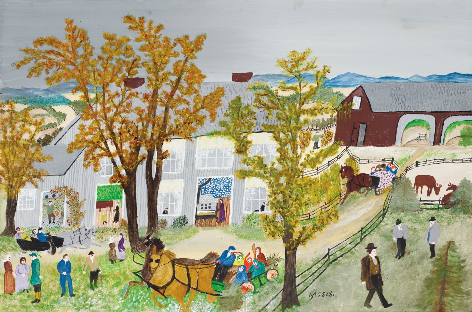 Anna Mary Robertson 'Grandma' Moses (1860-1961), Thanksgiving | Christie's