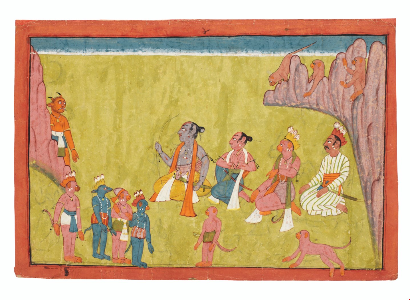 AN ILLUSTRATION FROM THE ‘SHANGRI’ RAMAYANA (STYLE III) – RAMA AND ...