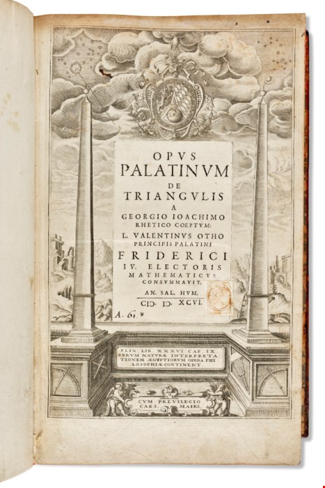 RHETICUS, Georg Joachim von Lauchen, dit (1514-1574) et Valentinus ...