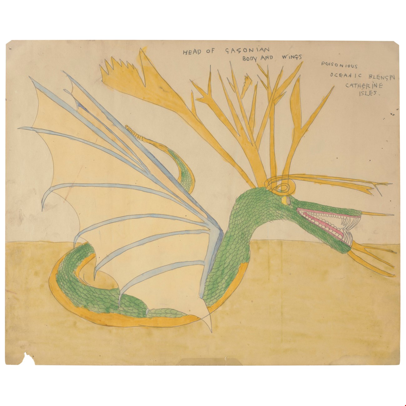 HENRY DARGER (1892-1973), Gasonian, Poisonous Oceanic Blengin ...
