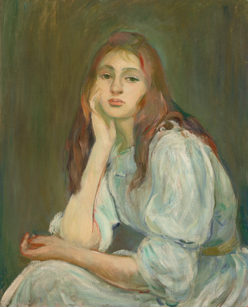 BERTHE MORISOT (1841-1895), Julie rêveuse | Christie's