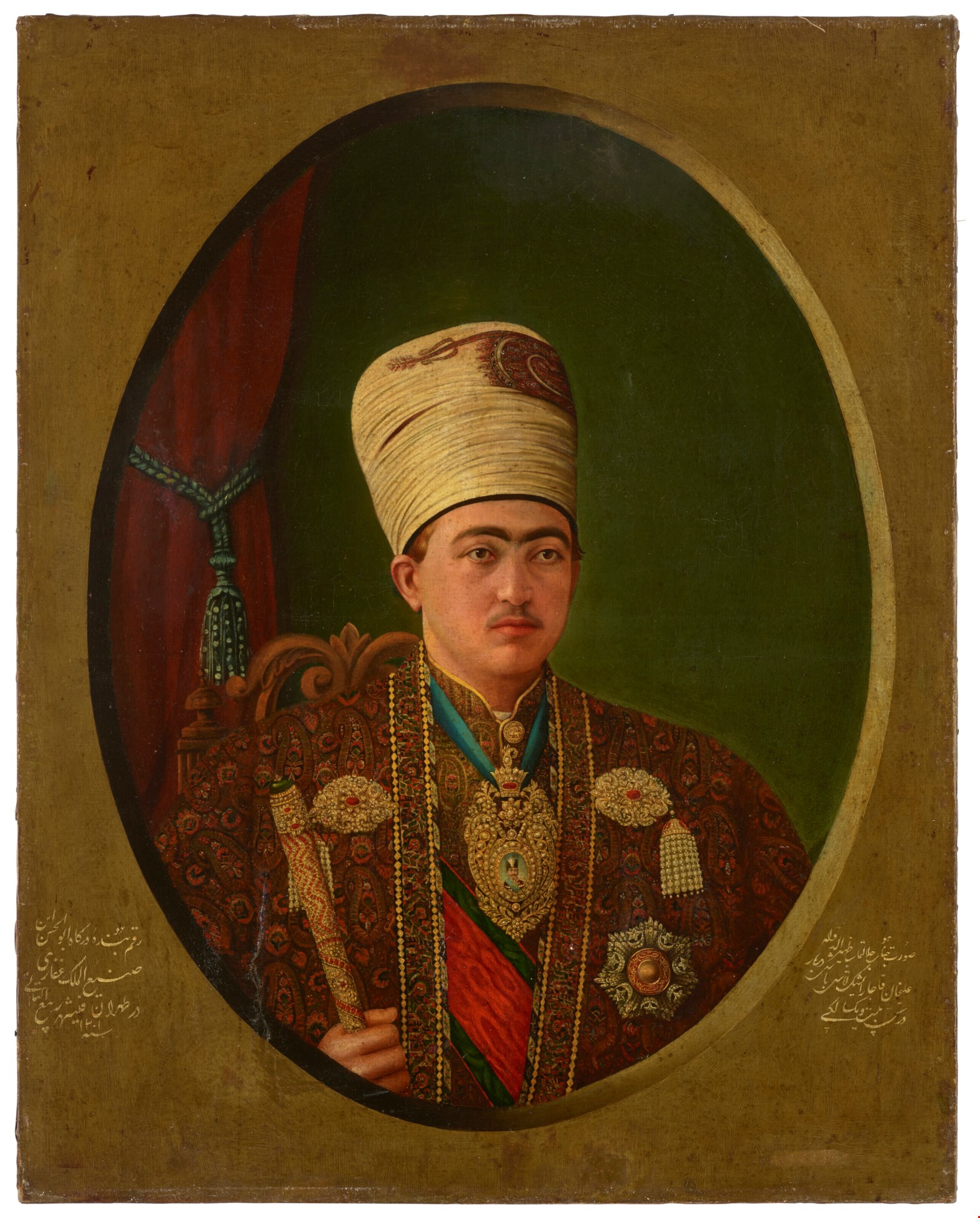 PORTRAIT OF ZAHIR AL-DAWLA, ABU'L HASAN (YAHYA) IBN SANI AL-MULK ...