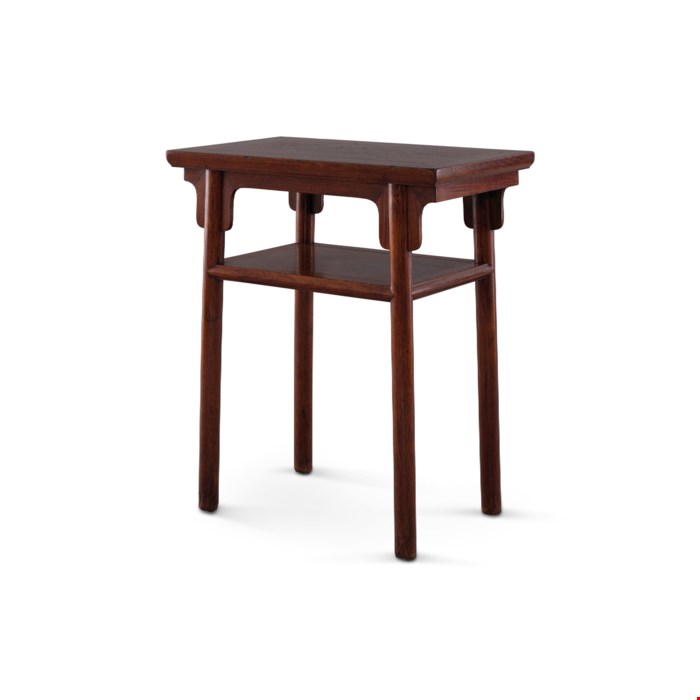 A SMALL HUANGHUALI RECESSED-LEG SIDE TABLE, PINGTOU’AN, QING DYNASTY ...