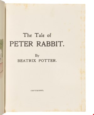 POTTER, Beatrix (1866-1943), The Tale of Peter Rabbit. London ...