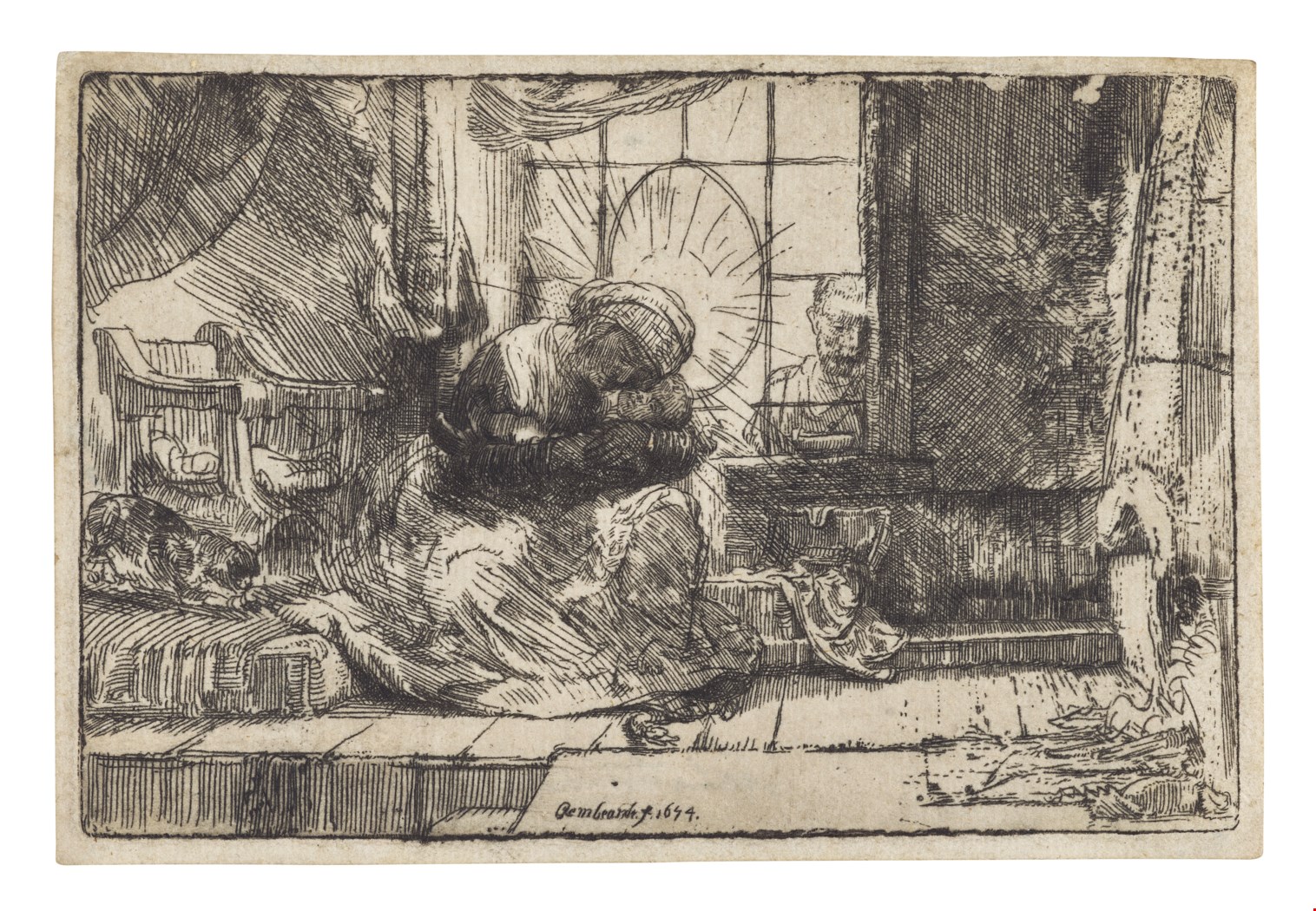 REMBRANDT HARMENSZ. VAN RIJN (1606-1669), The Virgin and Child with the ...