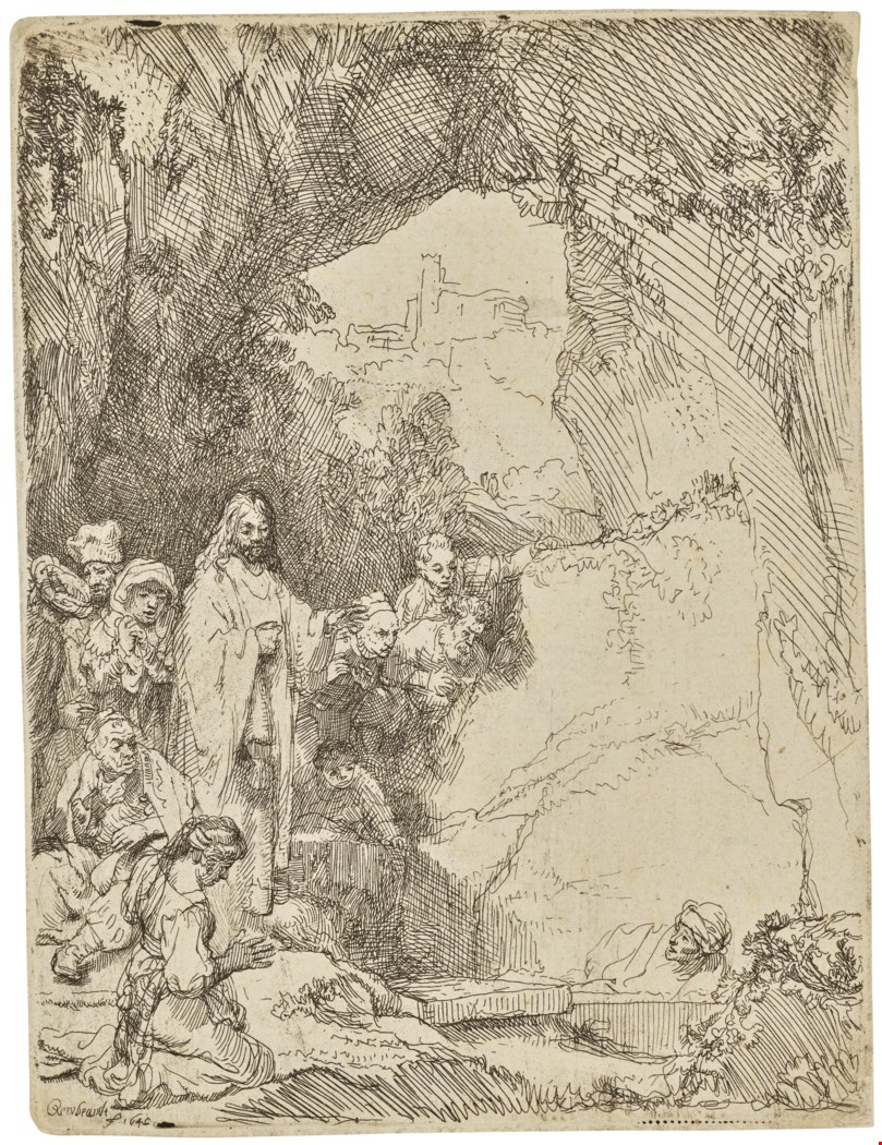 REMBRANDT HARMENSZ. VAN RIJN (1606-1669), The Raising of Lazarus: small ...