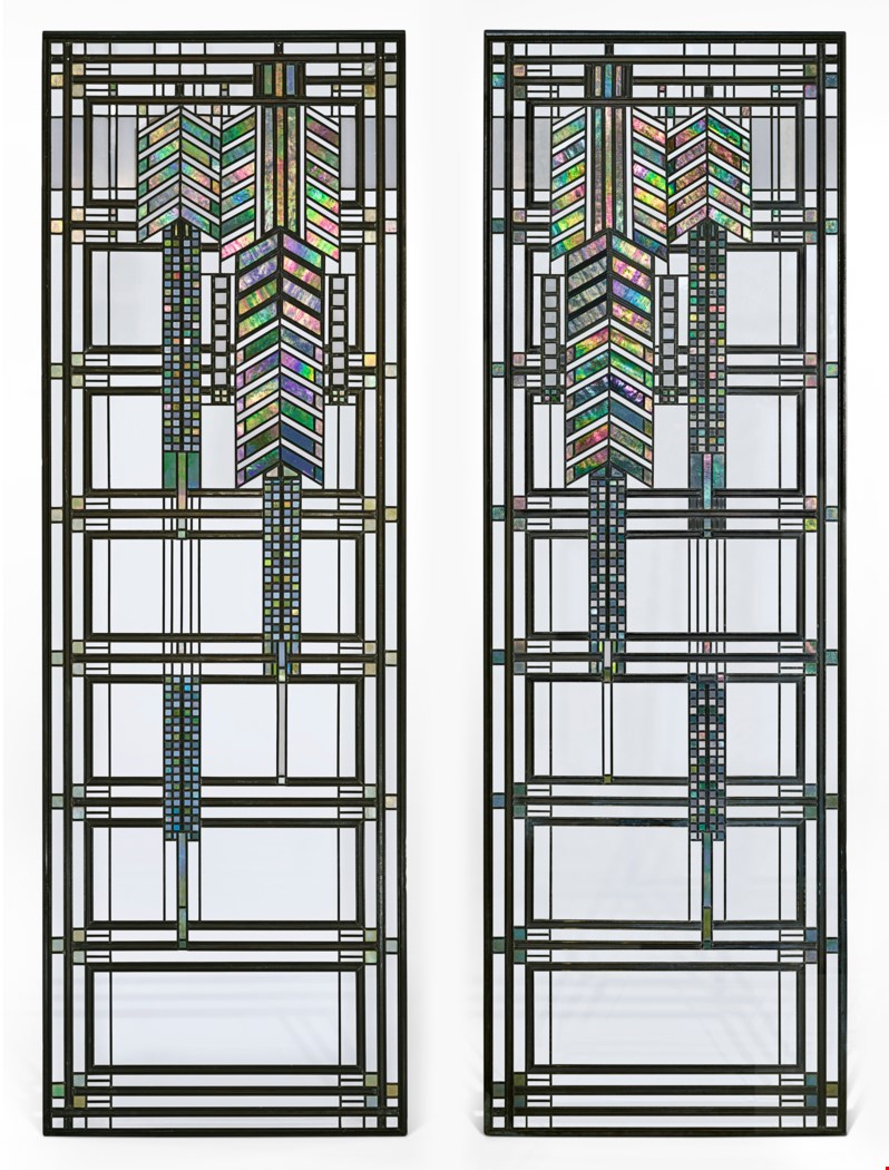 FRANK LLOYD WRIGHT (1867-1959), Two Important and Rare 'Sumac' Windows ...
