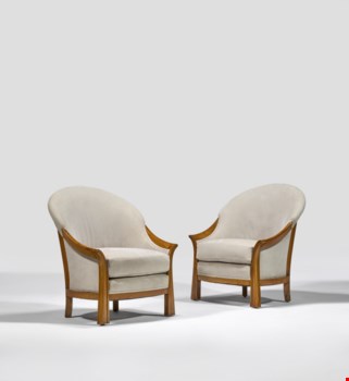 PIERRE CHAREAU (1883-1950), Pair of Armchairs, Model No. MF208-217 ...